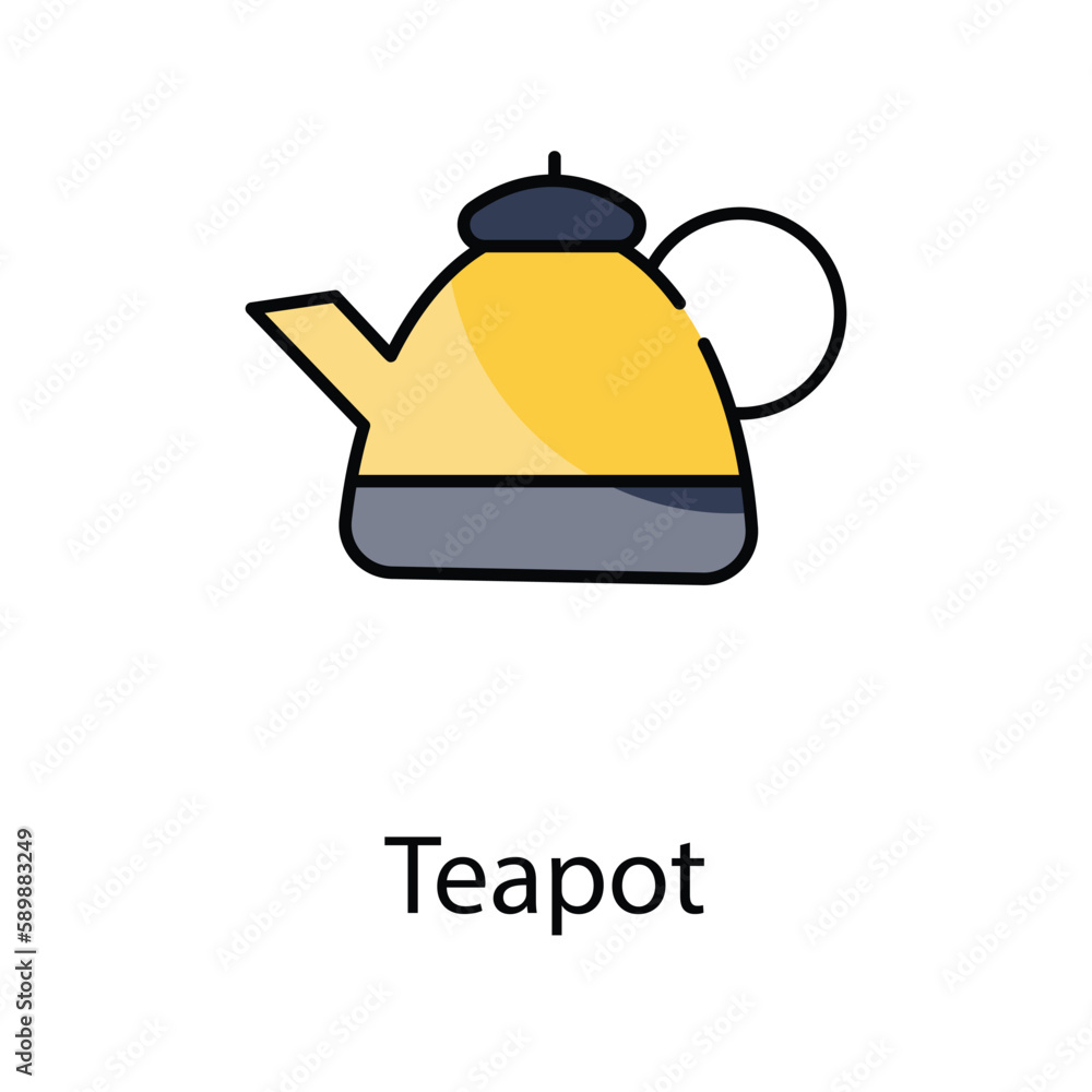 Teapot icon. Suitable for Web Page, Mobile App, UI, UX and GUI design ...