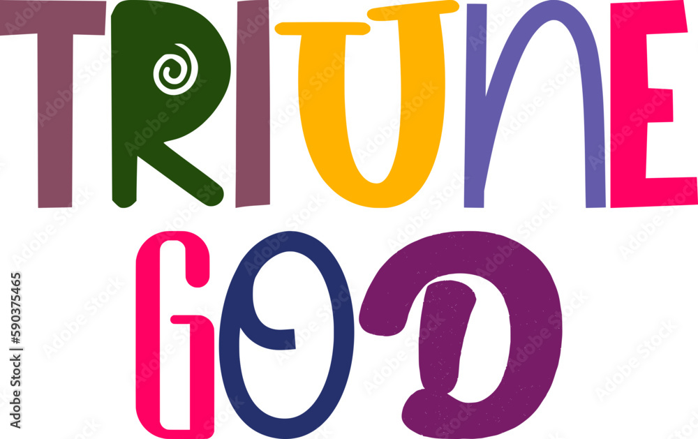 Triune God Hand Lettering Illustration for Flyer, Motion Graphics ...