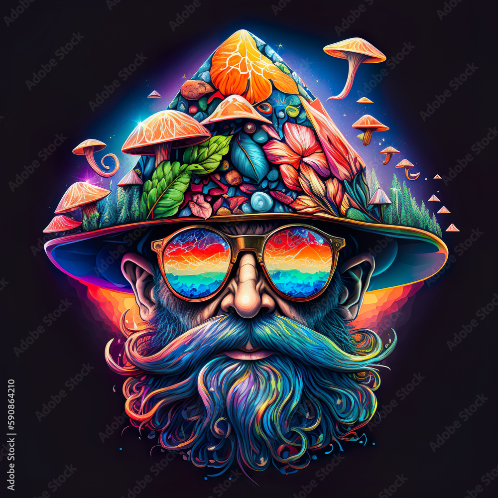 Surreal Psychedelic trippy vibrant colorful magical enchanted magic ...