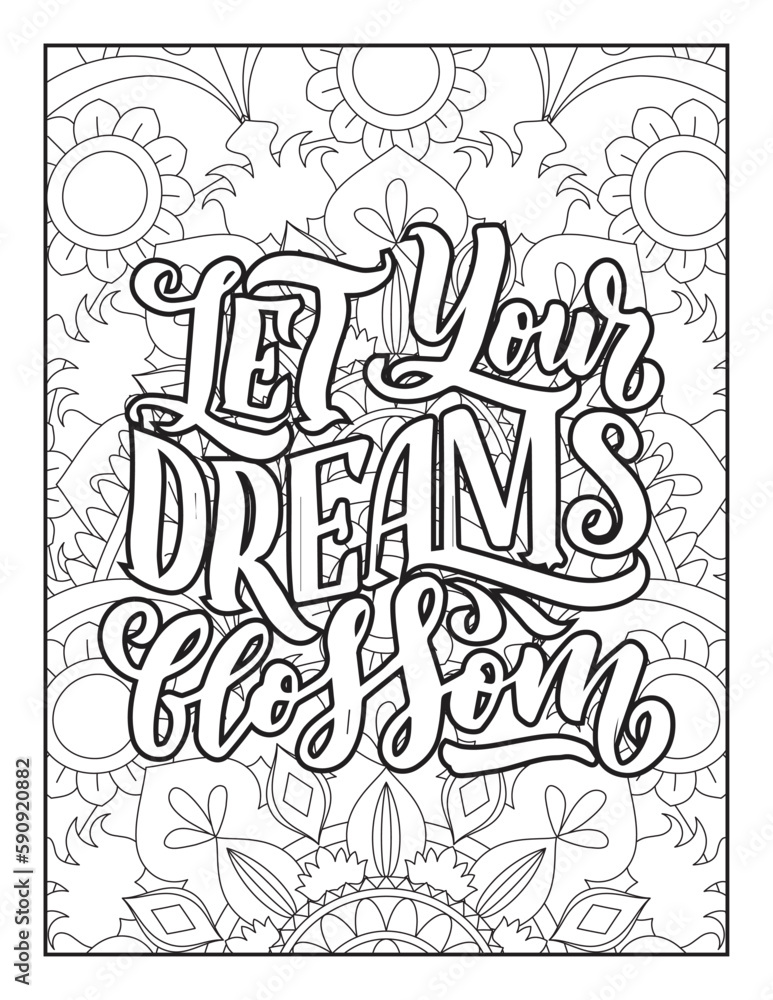 motivational quotes coloring pages design .inspirational words coloring ...