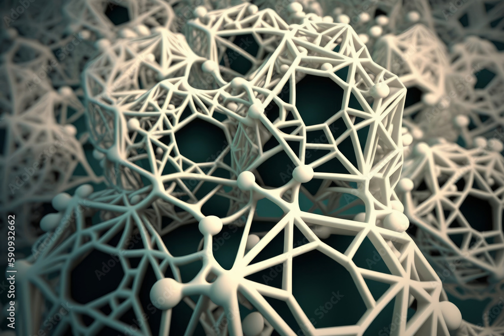 Red neuronal con textura metálica, nodos y conexiones, textura de ...