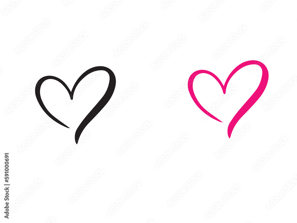 heart vector free Stock Vector | Adobe Stock