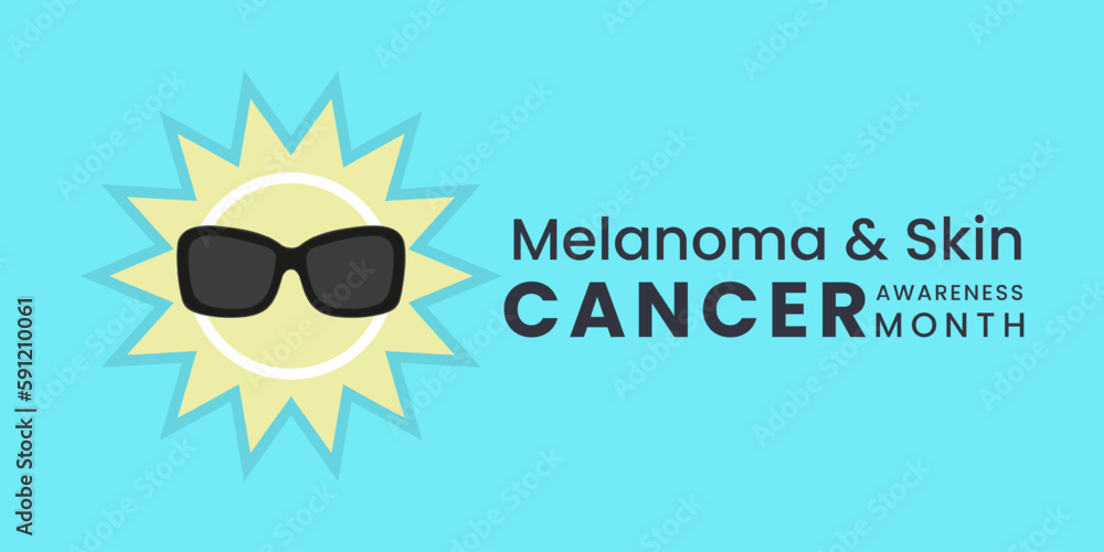 Stock-Vektorgrafik „Melanoma and skin cancer awareness month observed ...