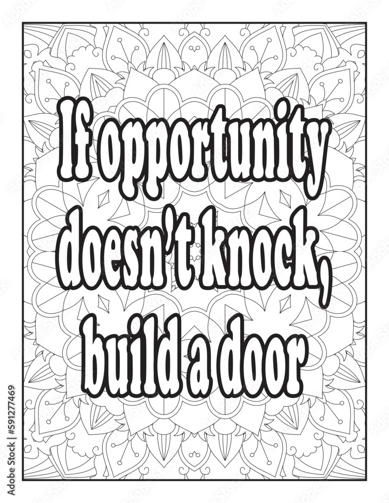 Quotes. Motivational quotes coloring page. Inspirational quotes ...