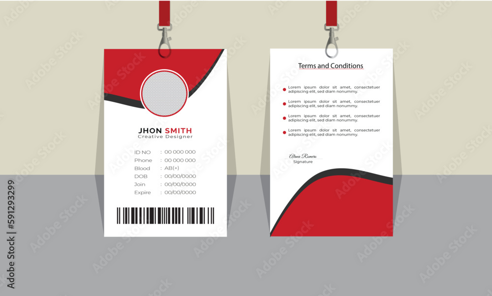 Modern Identity Card Corporate Id card design template Id Card Template ...