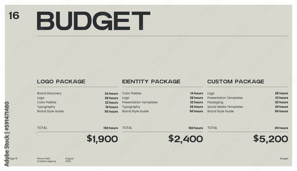 Brand proposal template to design presentation of your next business ...
