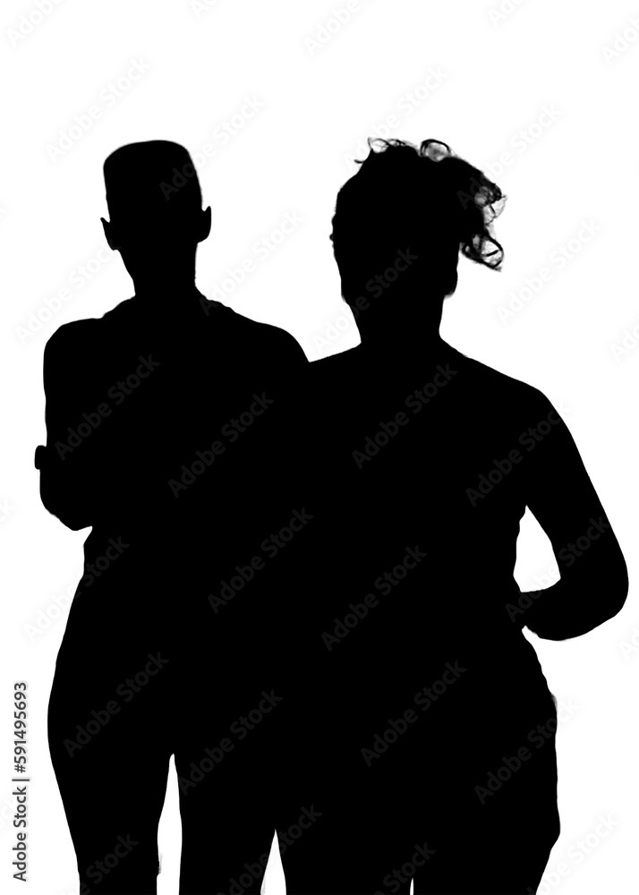 Women running back view isolated stencil graphic Stock Illustration ...