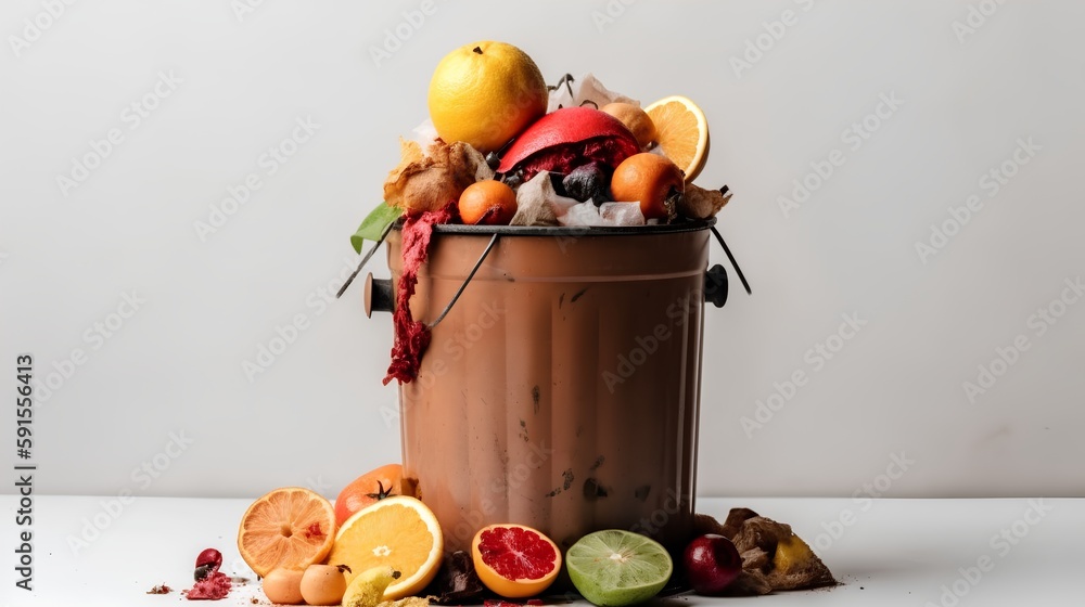 Impact of food waste on the environment, emphasizing the importance of ...