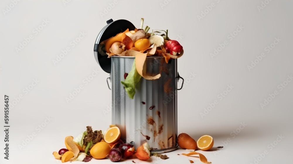 Impact of food waste on the environment, emphasizing the importance of ...