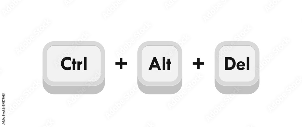 Ctrl alt del computer keyboard buttons combinations. Hotkeys ...