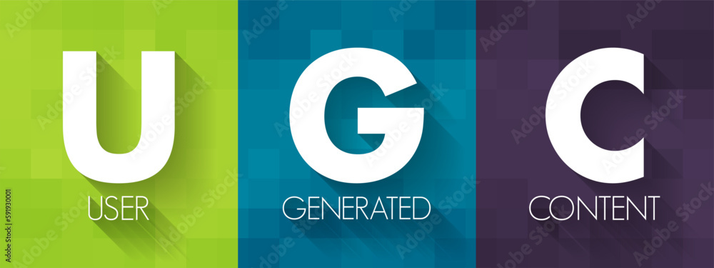 UGC User Generated Content - specific content created by customers and published on social media ...