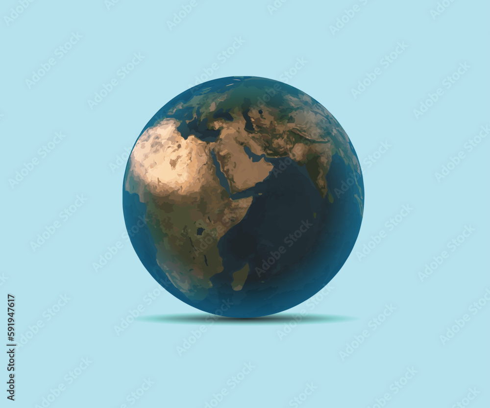 Planet Earth globe isolated. Elements of this image furnished by NASA ...