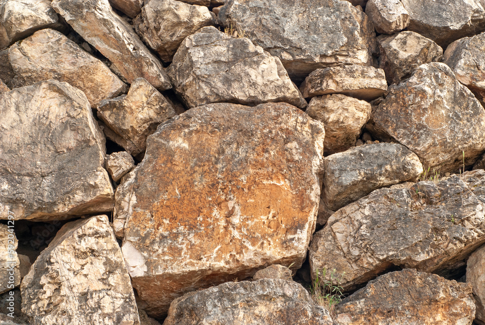 Fondo o textura de muro de grandes rocas. の Stock フォト | Adobe Stock