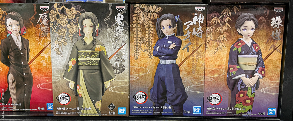 Various female action figures from Demon Slayer maga series for sale at ...