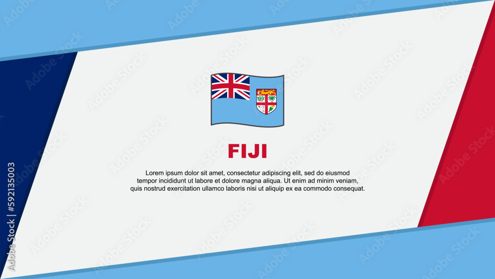 Vektor Fiji Flag Abstract Background Design Template. Fiji Independence ...