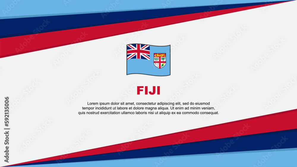 Fiji Flag Abstract Background Design Template. Fiji Independence Day ...