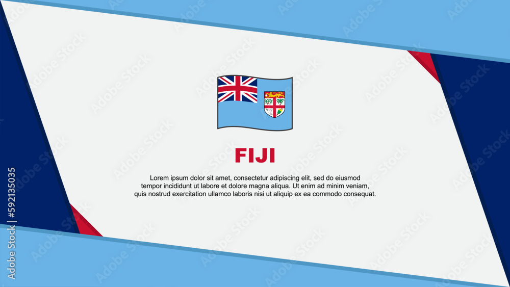 Fiji Flag Abstract Background Design Template. Fiji Independence Day ...