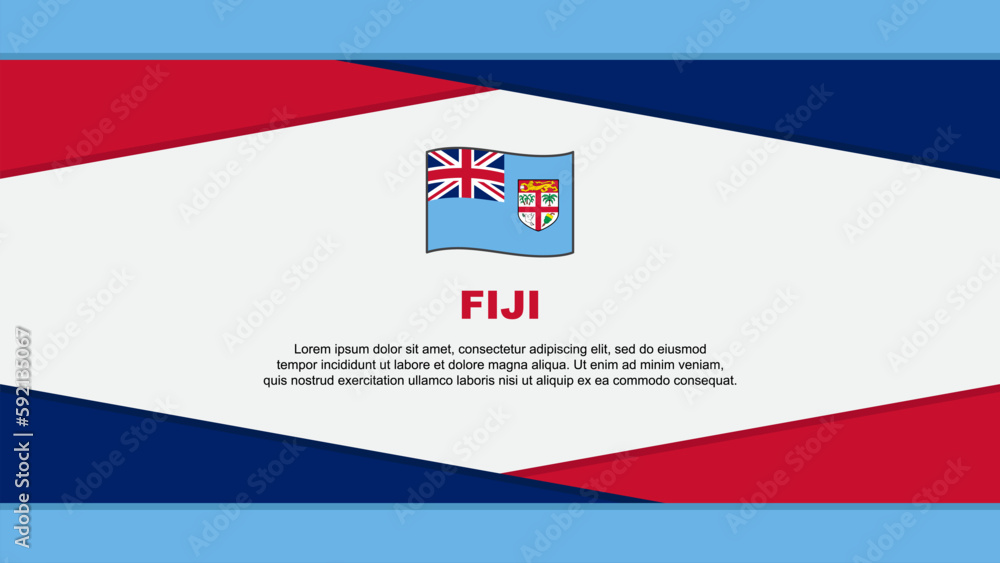 Fiji Flag Abstract Background Design Template. Fiji Independence Day ...