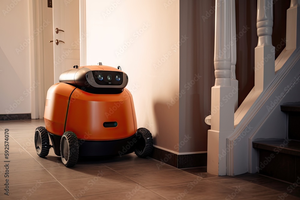 robot with advanced safety features, including fall detection and ...