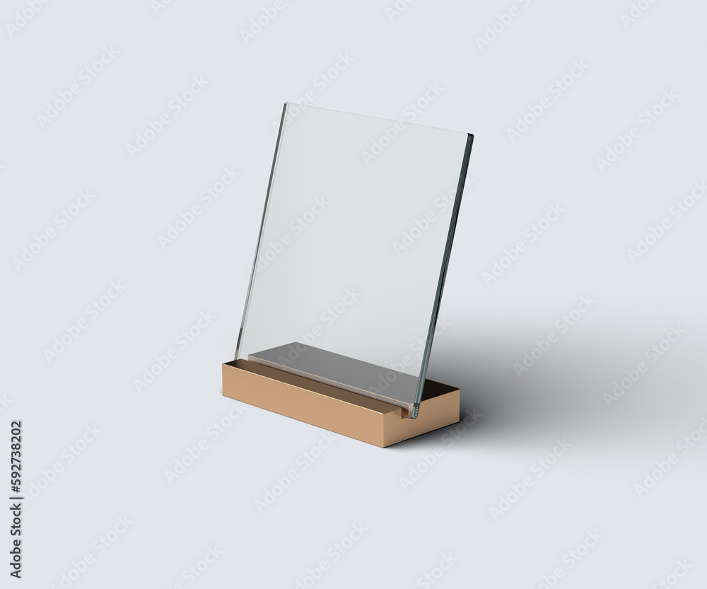 glass stand mockup, display mockup, branding, glass signage, sign stand ...