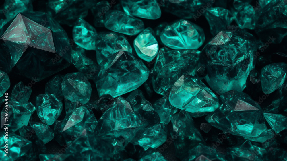 Emerald green gem kryptonite texture, background banner or wallpaper ...