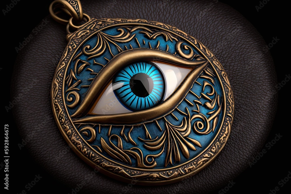 evil eye amulet, with its winking eye and protective powers, against ...