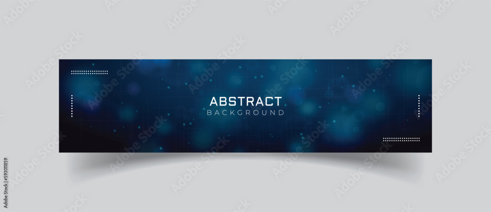 Linkedin banner abstract background with bubbles Stock Vector | Adobe Stock