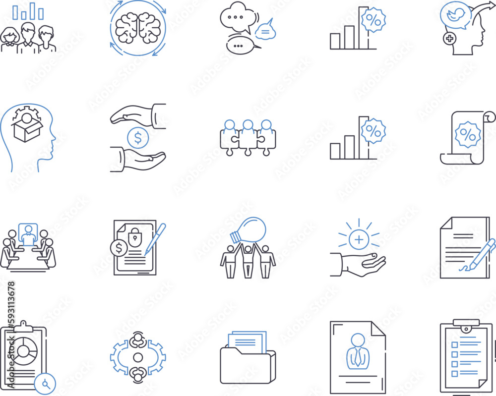 Assessment management outline icons collection. Assessment, Management ...