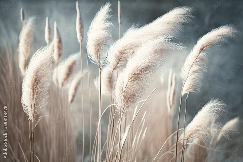 soft vegetation on an abstracted natural background Selloan cortaderia ...