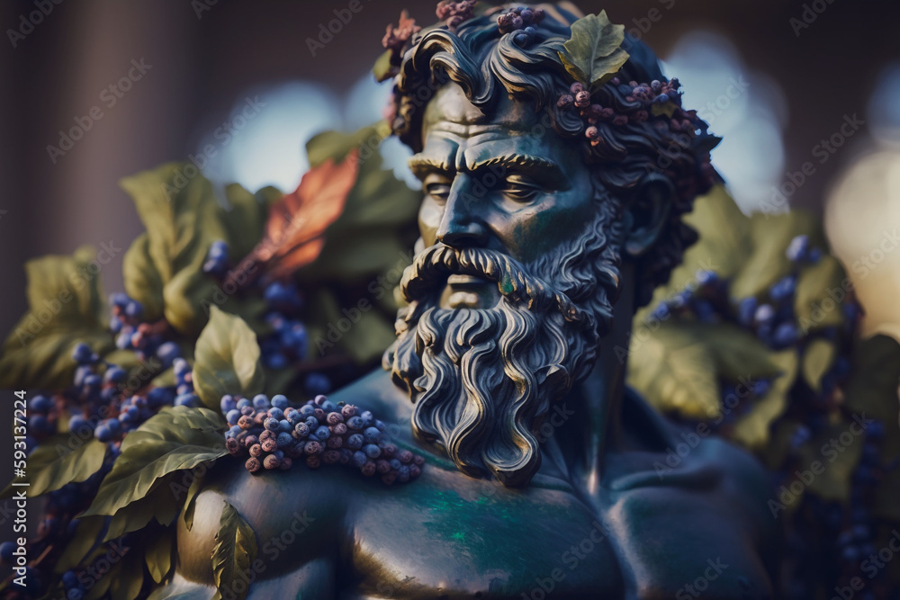 Dionysus. Historical Old and Ancient Mythology - Olympic Gods. Greek ...