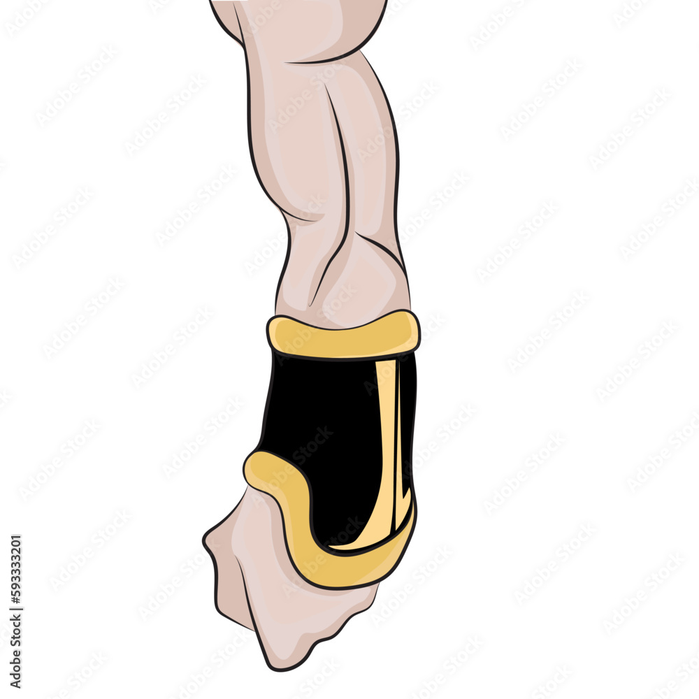 Vector anime arm wearing armband. Stock Vector | Adobe Stock