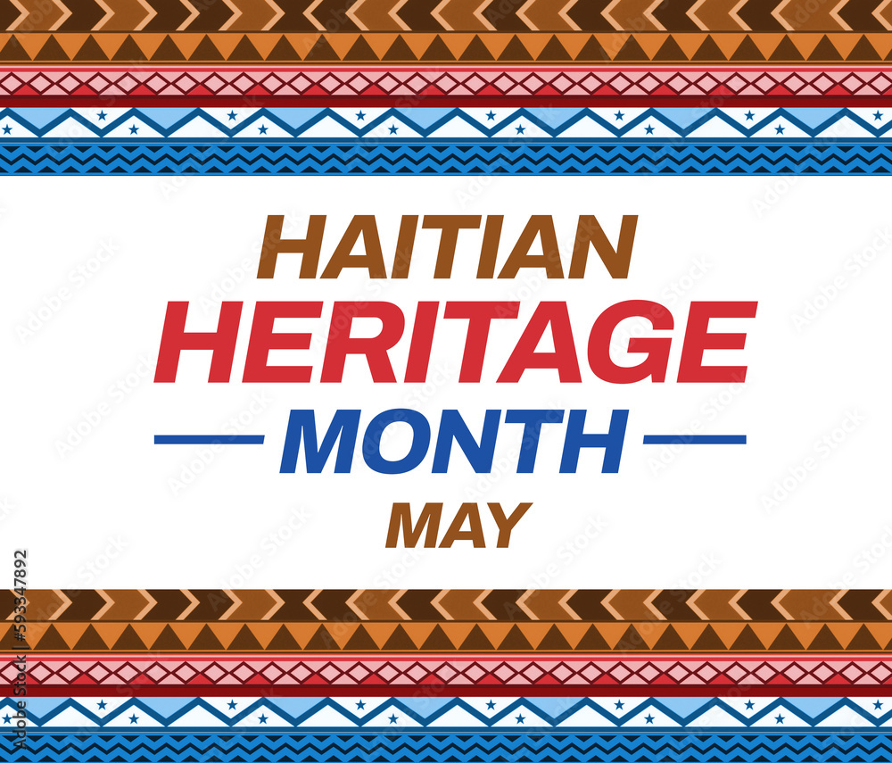 Haitian Heritage Month backdrop design in traditional style with ...
