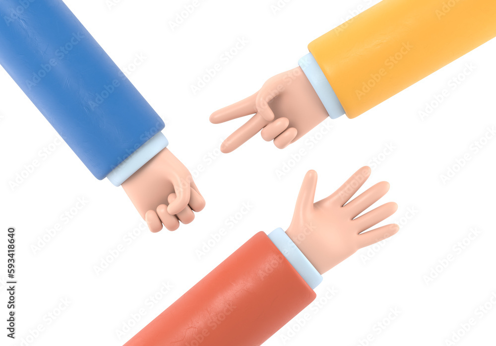 Transparent Backgrounds Mock-up.Rock, Scissors, Paper. Hand game ...