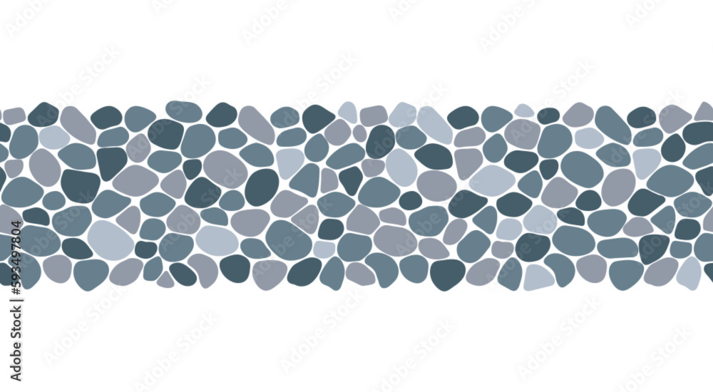 Vector de Stock Paving seamless pattern vector illustration. Cute summer repeated background ...