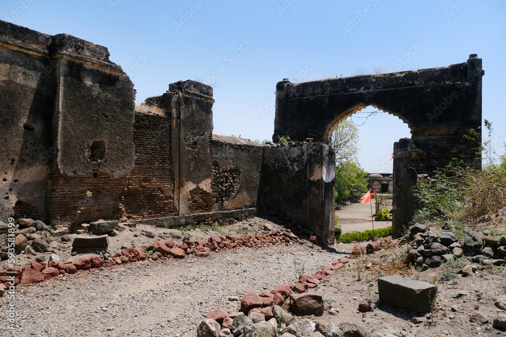 Foto de Stock 2 April 2023, Pedgaon, Maharashtra, India, Bahadur Fort ...
