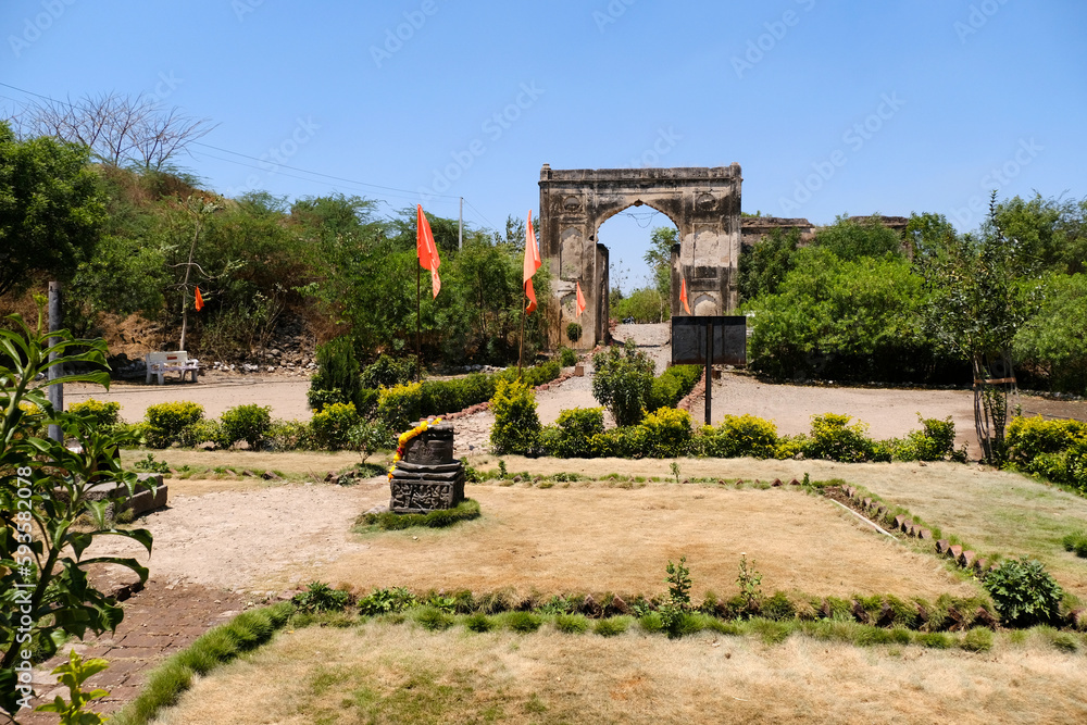 2 April 2023, Pedgaon, Maharashtra, India, Bahadur Fort, There is a 2 ...