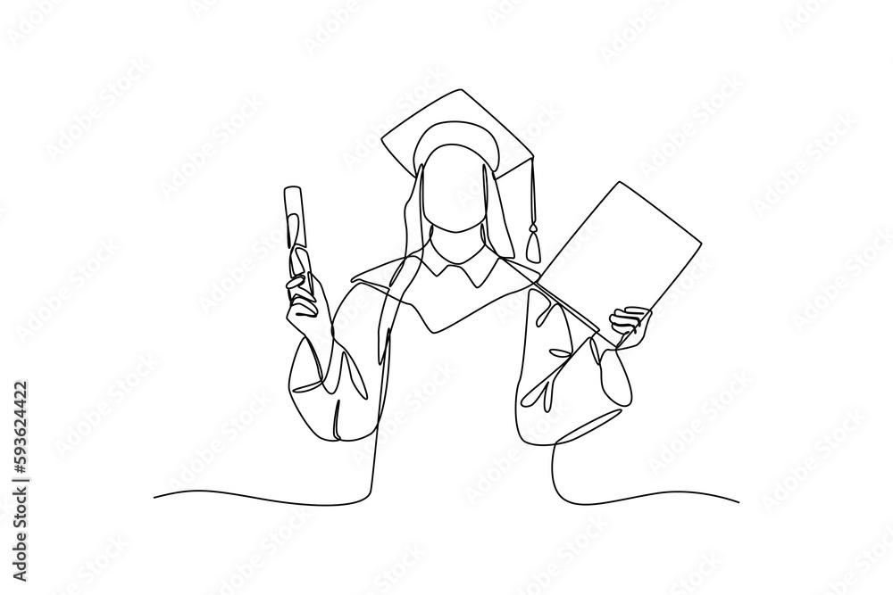 Continuous one line drawing class of 2023. Congrats Graduates ...