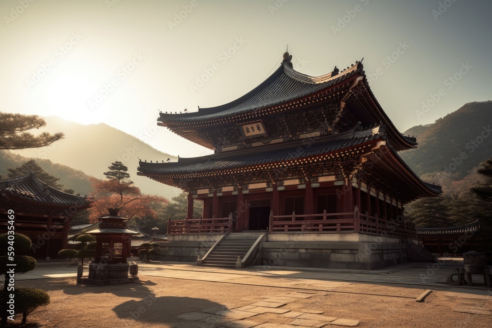 Palace created with Generative AI technology 素材庫插圖 | Adobe Stock