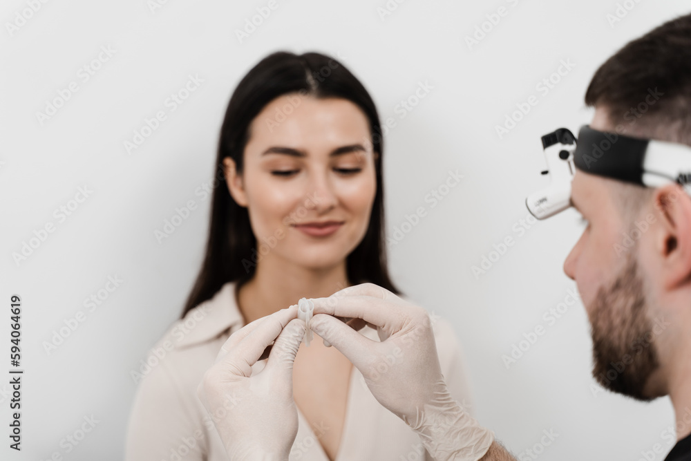 Nasal splints airways are two pieces of plastic held inside nose. ENT ...