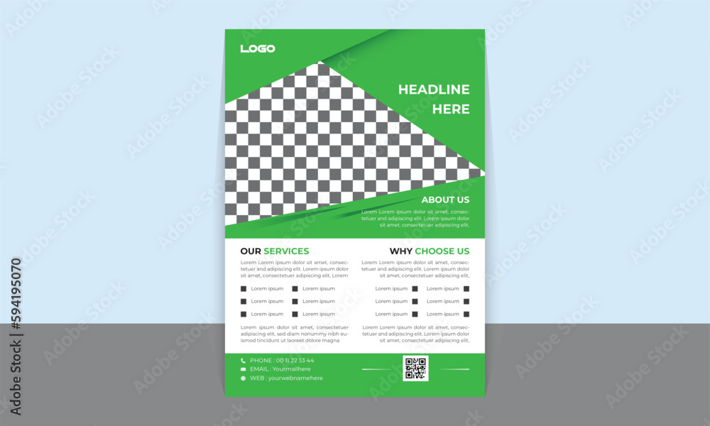 Stock-Vektorgrafik „Flyer design, photography flyer, dl flyer, business ...