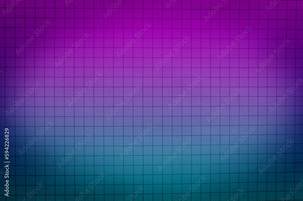 Neon color graph paper texture background. Blank notebook page. Stock ...
