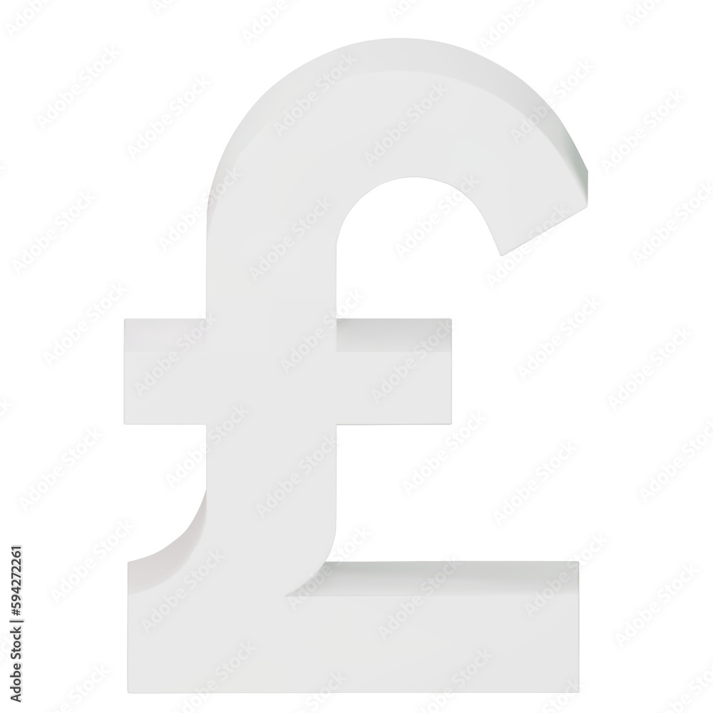 British Pounds money symbols icon isolated on white background. Pound ...