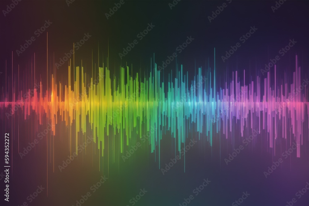Abstract technology background with equalizer light effect ...