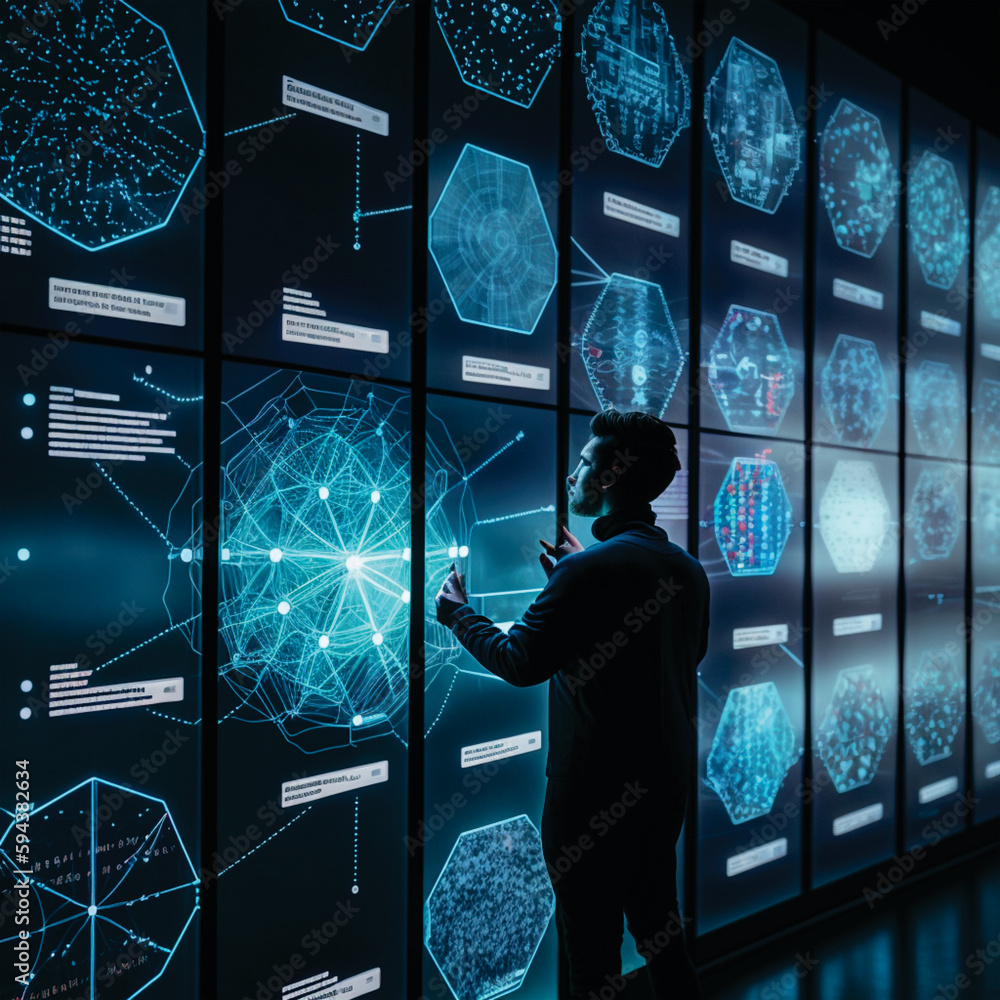 Futuristic Interactive Data Visualization with Force Directed Graphs ...