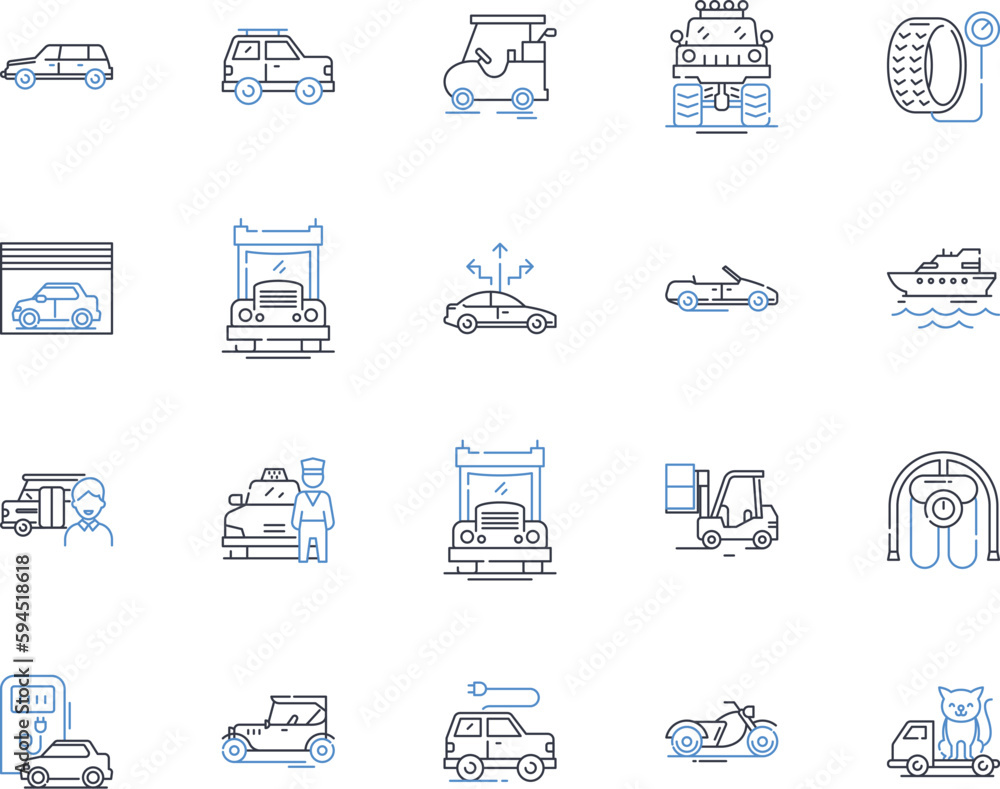 Train and shipping line icons collection. Locomotive, Cargo, Freight ...