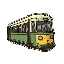 Vintage Tram Cut Out Free Stock Photo - Public Domain Pictures