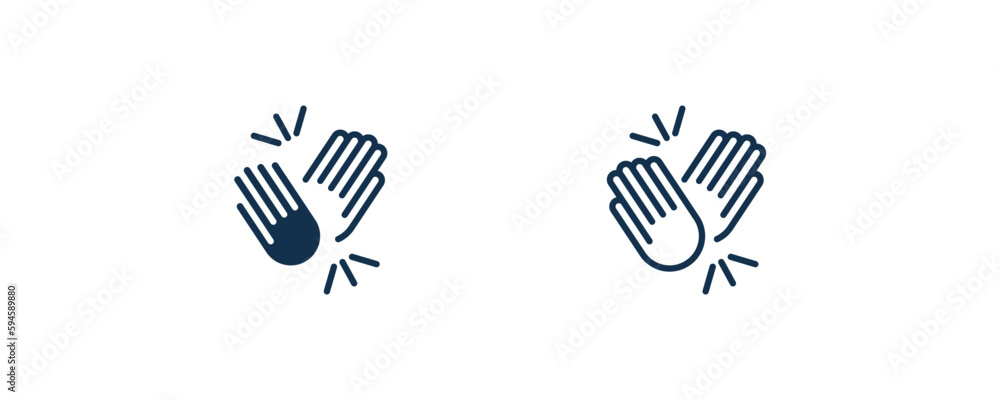 high five icon. Outline and filled high five icon from humans and ...