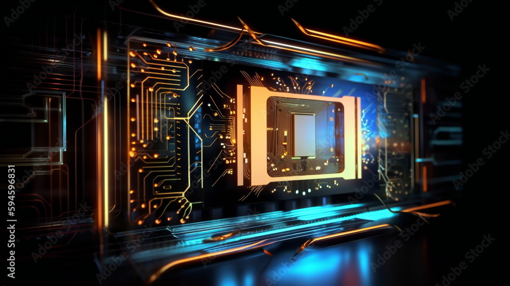 PCB, , aesthetic representation of technological details, created with ...