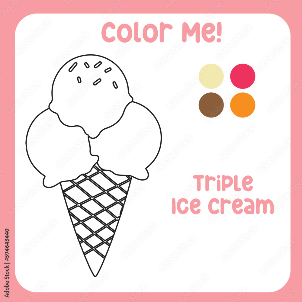 Coloring activity for children. Educational coloring worksheet ...