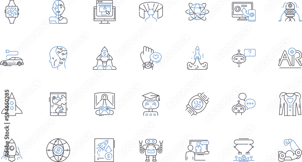 Hereafter line icons collection. Death, Afterlife, Heaven, Hell, Soul ...